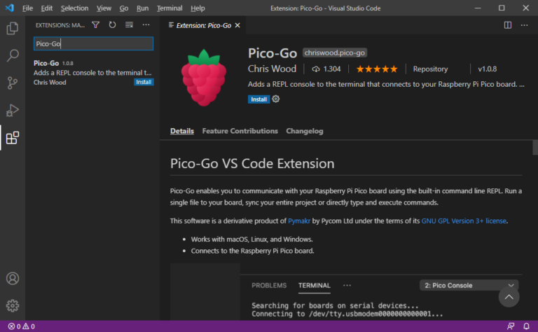 Go, Pico, go! Raspberry Pi Pico in Visual Studio Code programmieren – Dragon IT